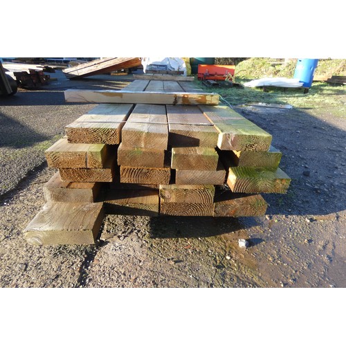 20 x lengths of timber comprising of mostly 20cm x 7.5cm, lengths vary ...