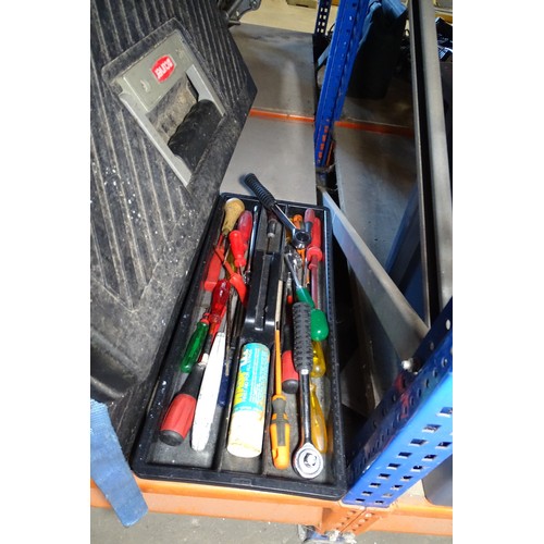 3 x various tool boxes containing a quantity of various hand tools