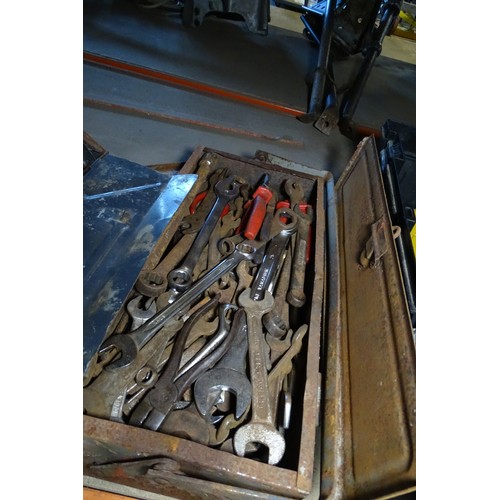 3 x various tool boxes containing a quantity of various hand tools