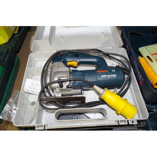 5 x various Bosch power tools - all are 110v