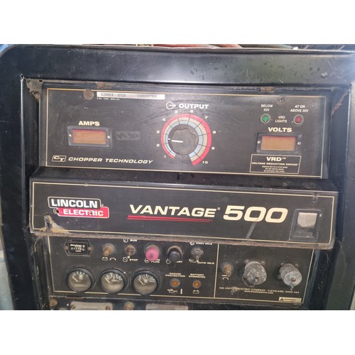 A Lincoln Electric Vantage 500 tow behind welding generator output 110v ...