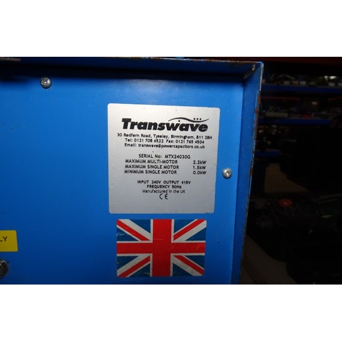 1 x Transwave phase converter - 240v input / 415v 3ph output