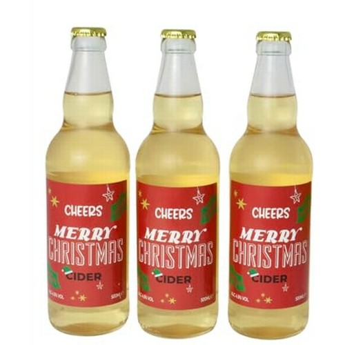 4x packs of 12 x 500ml bottles of merry Christmas cider by the Somerset ...