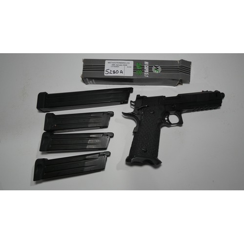 Army Armament R501 Costa Carry Comp GBB Airsoft replica pistol with 4 x ...