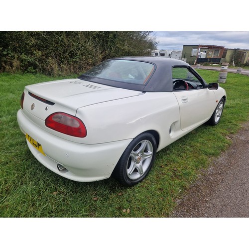 MG MGF 1.8l VVC Convertible, Private Registration number: P7 LJP, V5 ...