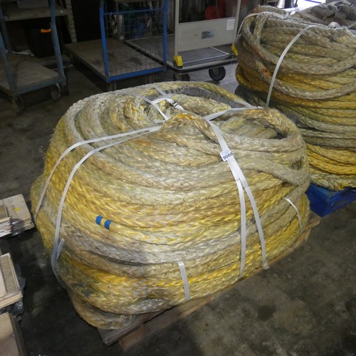 A quantity of various marine hauser rope ( ship berthing springs ...