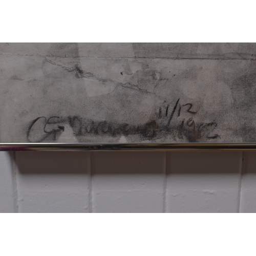 GRAHAM DURWARD Scottish (b1956) 'New York Warrior' original charcoal on ...