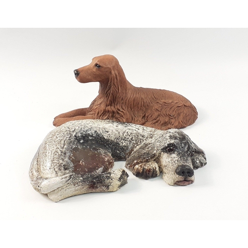 A COLLECTIBLE SANDICAST IRISH SETTER No 187 - dimension 11" x 5 ...