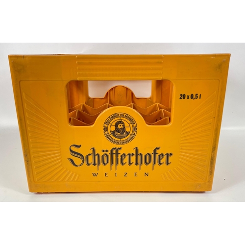 A c1980's plastic beer crate SCHOFFERHOFER German Beer crate - An ...