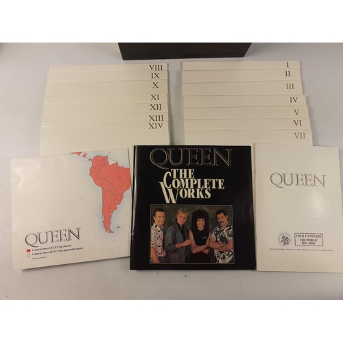 QUEEN, THE COMPLETE WORKS, a fourteen LP box set, with map and two ...