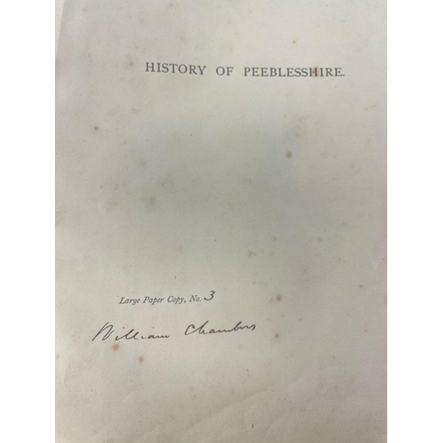 Very rare SIGNED Peebles interest publication. A HISTORY OF ...