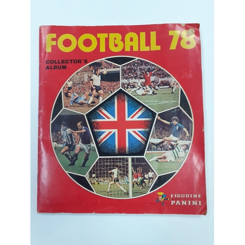 PANINI FOOTBALL '78 COLLECTOR'S ALBUM, complete with all cards which ...