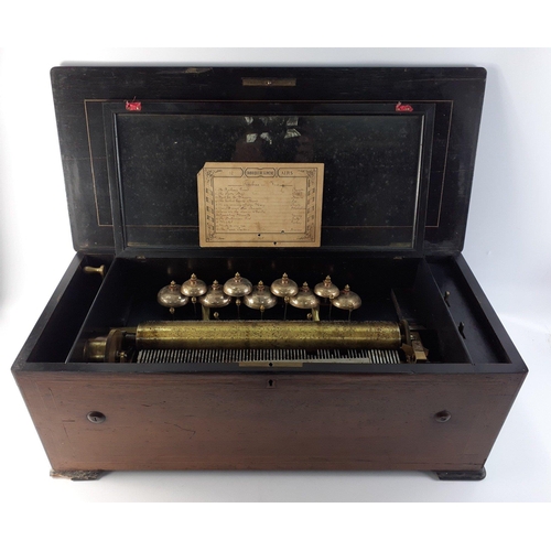 A magnificent antique 19th century CYLINDER MUSIC BOX made in Geneva ...