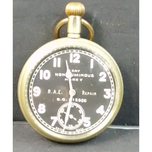 Octava Watch Co. Military issue nickel cased lever pocket watch, 15 ...