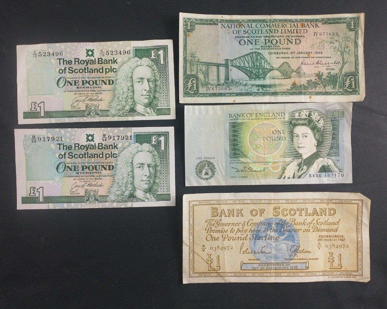 Super lot of Scottish Bank Notes to include Royal Bank of Scotland ...