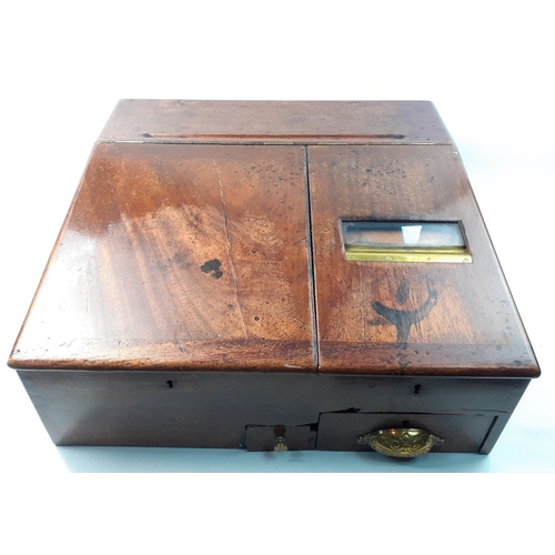 A splendid large antique shop till and storage unit with original ...