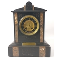 A beautiful and substantial marble mantel clock, with Russell of ...