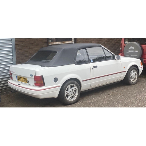 A FORD ESCORT XR3i CABRIOLET - original 1.6 injection engine 1986 Mark ...