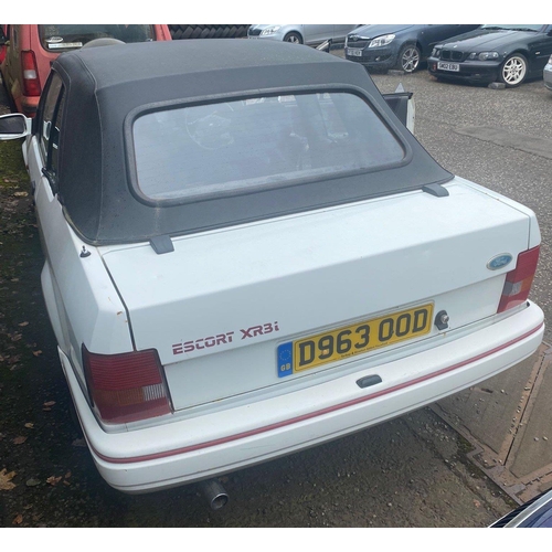 A FORD ESCORT XR3i CABRIOLET - original 1.6 injection engine 1986 Mark ...
