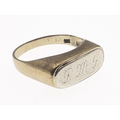 A 333 stamped (8 ct German) gold ring size N, gross weight 3.1g approx#86
