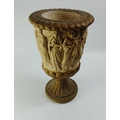 A QUALITY detailed pottery Romanesque figures plant holder - stands ...