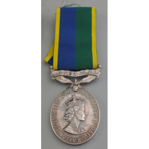 ELIZABETH II Efficiency Medal awarded to 22258435 Dvr. M. W. Wyley R.C ...