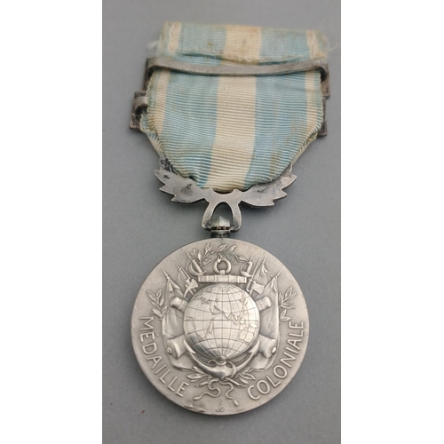 FRENCH Colonial Campaign Medal with Sahara and Maroc clasps#366