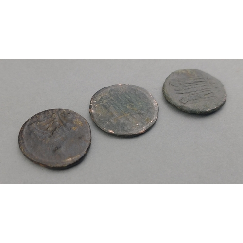 Three attractive Roman coins, likely older reproductions.#163