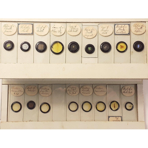 An interesting old brass small desk MICROSCOPE. Some wear, foxing to ...