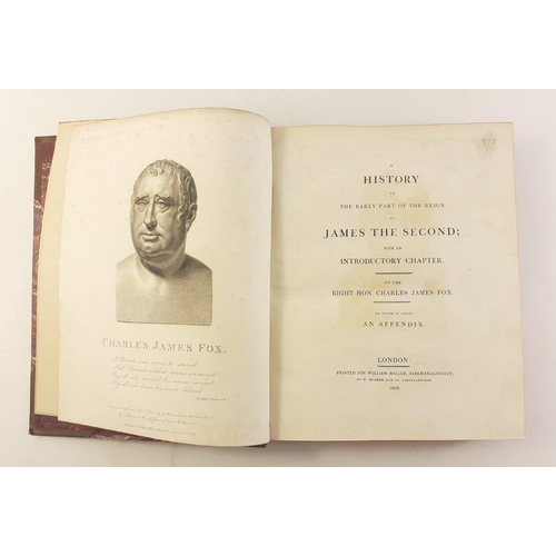 A HISTORY OF THE EARLY PART OF THE REIGN OF JAMES THE SECOND; with an ...