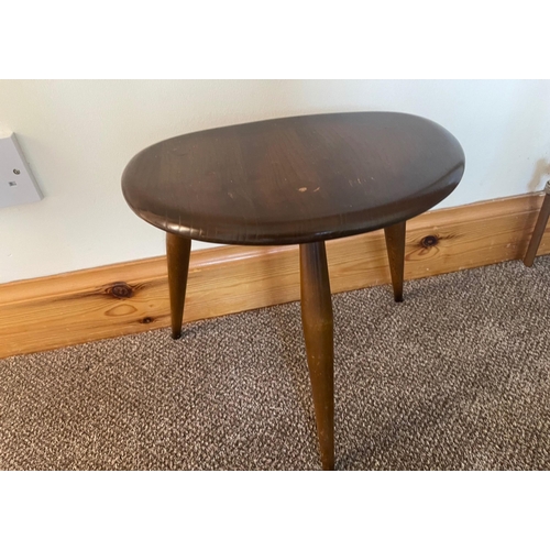 An ERCOL 3 leg stool in good condition 35x25cm diameter 33cm tall ...