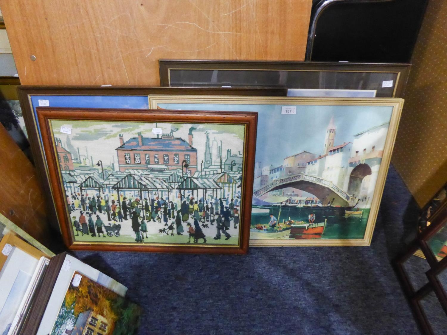 DAVID DIGGINSARTIST SIGNED LIMITED EDITION COLOUR PRINT 'CHURCH STREET ...