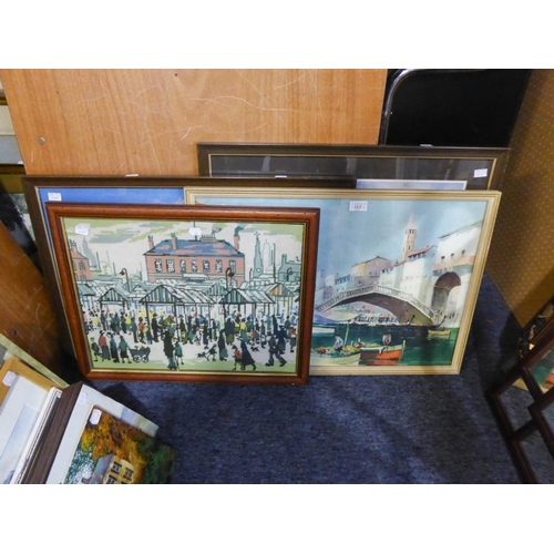 DAVID DIGGINSARTIST SIGNED LIMITED EDITION COLOUR PRINT 'CHURCH STREET ...