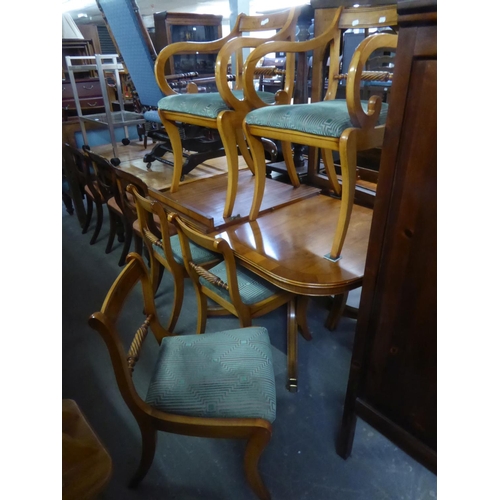 A BEVAN FUNNELL LTD. 'REPRODUXE' REGENCY STYLE DINING ROOM SUITE OF 10 ...