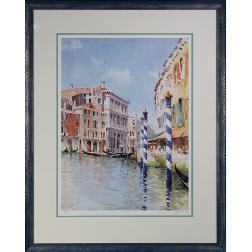 BARRIE HASTE THREE ARTIST SIGNED LIMITED EDITION COLOUR PRINTSVenetian ...