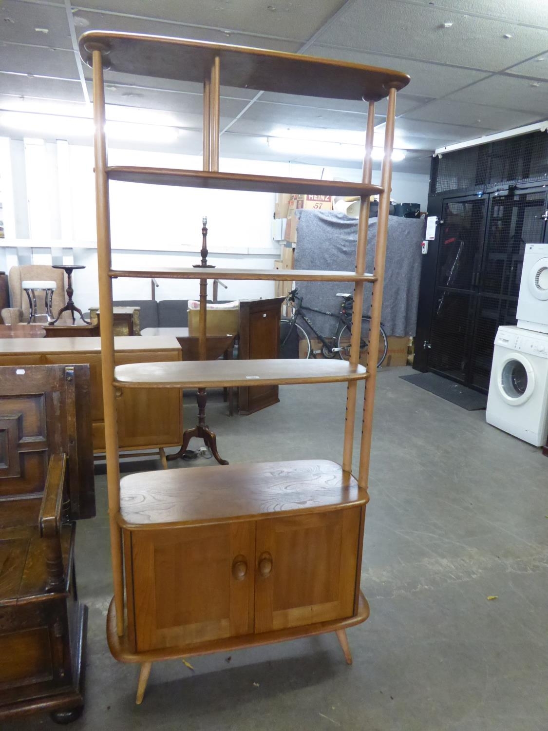 ERCOL WINDSOR GIRAFFE SHELVING/ROOM DIVIDER, HAVING FIXED TOP SHELF ...