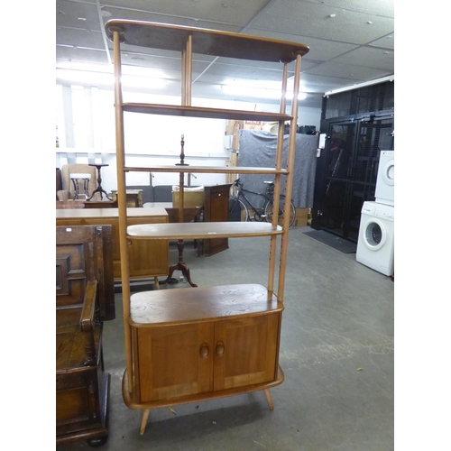 ERCOL WINDSOR GIRAFFE SHELVING/ROOM DIVIDER, HAVING FIXED TOP SHELF ...