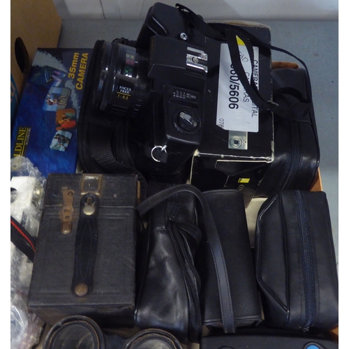 SELECTION OF CIRCA 1980's AND LATER FUJI FILM AND OTHER CAMERAS, BOXED ...