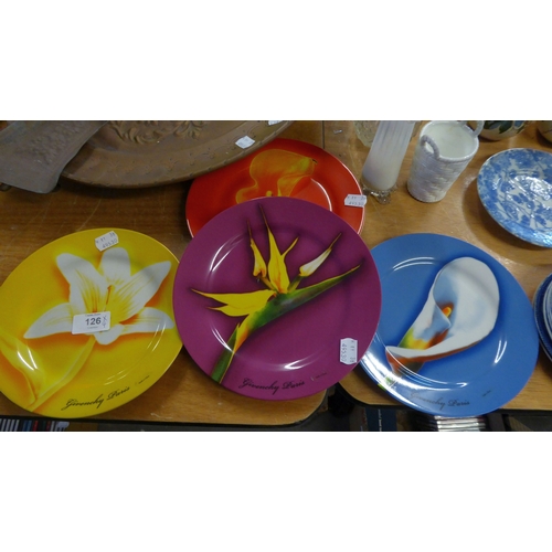 FOUR GIVENCHY DESSERT PLATES