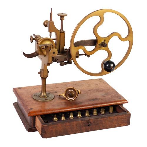 LATE 19th CENTURY WATCHMAKER'S HAND-OPERATED CUTTING TOOL/TOPPING TOOL ...