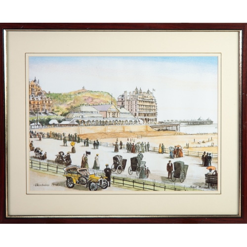 FRANK PADDOCK (TWENTIETH CENTURY)WATERCOLOUR‘Llandudno 1908’ Signed ...