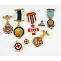 KENNING AND SON, LONDON SILVER GILT AND ENAMEL MASONIC STEWARDS JEWEL ...
