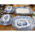 ADAMS BLUE AND WHITE TRANSFER PRINTED ‘TOKIO’ PATTERN PICTORIAL ...