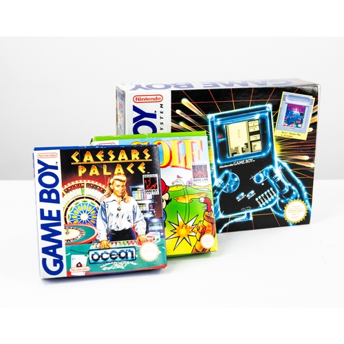 1989 BOXED NINTENDO 'GAME BOY' COMPACT VIDEO GAME SYSTEM, includes GREY ...