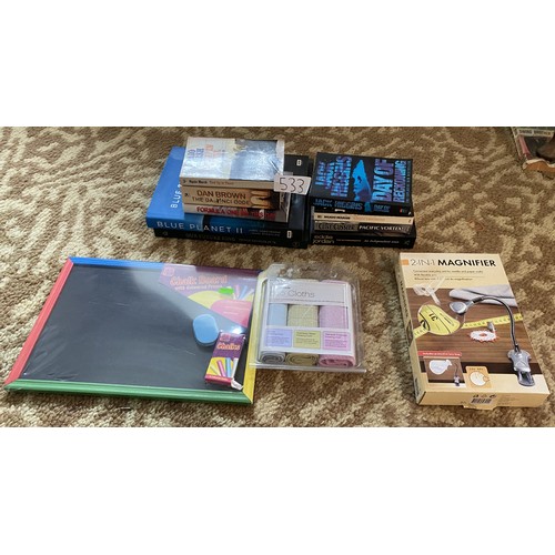 Selection of various books & items - Viewing Section: O4