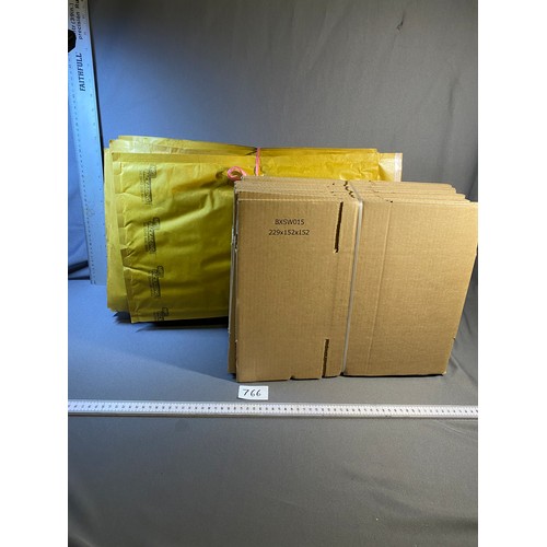 Selection of small brand new boxes & parcel envelopes - Viewing Section: O6