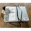 Alba DVD player, remote control and instructions