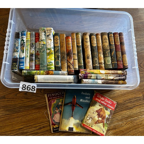 Selection of vintage hard back books