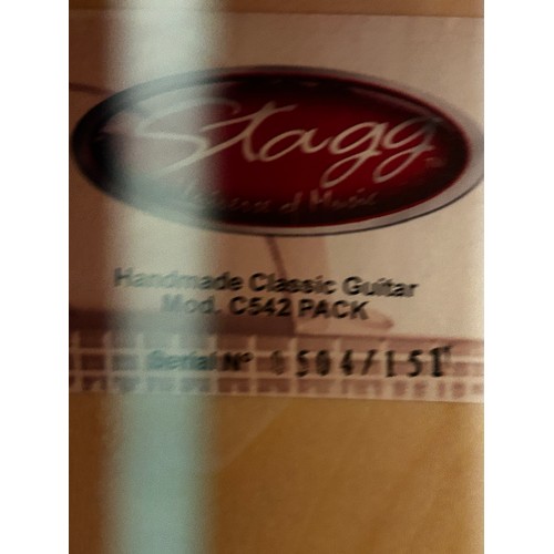 "Stagg" acoustic guitar, stand and case