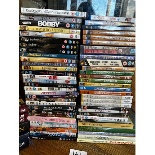 Selection of DVDs and books